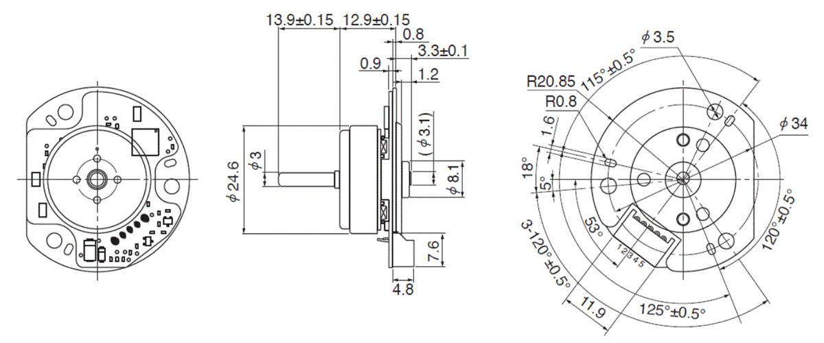 Compact Outer Rotor BLDC Motors - NMB | Mouser