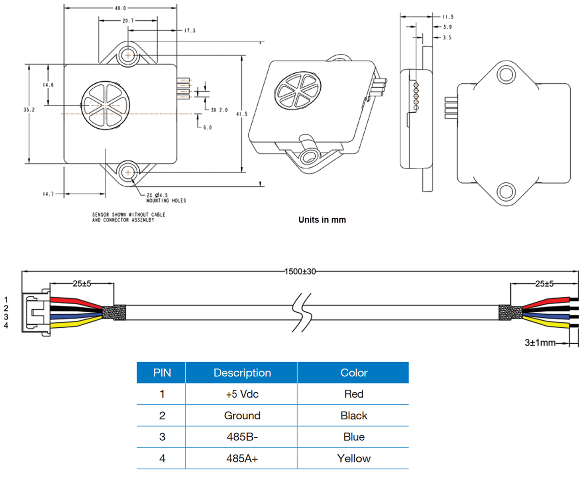 T3400 Refrigerant Leak Detection Sensor & Eval Kit - Amphenol Advanced Sensors | Mouser